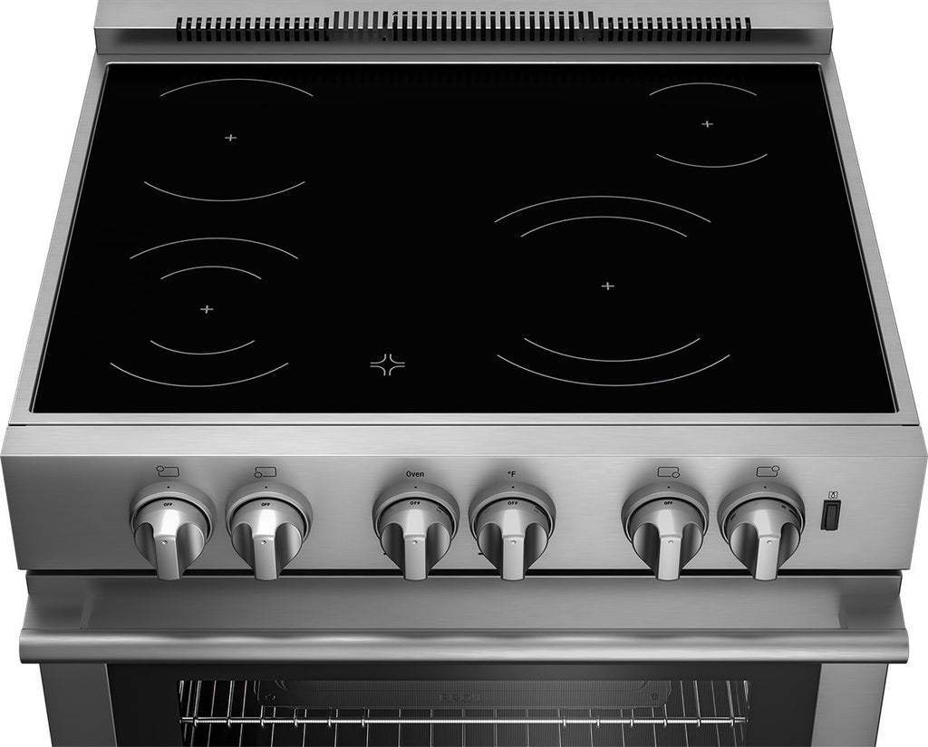 30" 5.7 cu.ft. Full Depth Slide-In Induction Range | Blomberg Appliances
